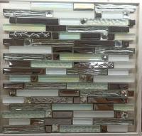 China AAA Metal Color 300x300mm Glass Mosaic Tile For Villa for sale