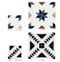 China Colorful Carpet Style 8.5mm Decorative Ceramic Tile For Floor for sale