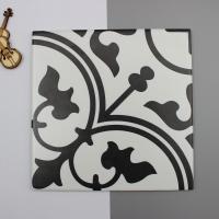 China Bathroom 8.5mm Decorative Carpet Floor Tiles White And Black for sale