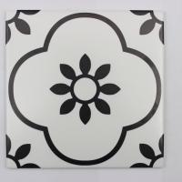 China Bathroom 8.5mm Decorative Carpet Floor Tiles White And Black for sale