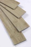 China Light Gray 150x900mm Rectified Wood Porcelain Tile for sale