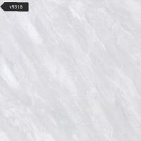 China Light Grey 80X80 Polished Marble Ceramic Tile Flooring for sale