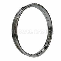 China Silver Steel Motorcycle Chroming Wheel Rim 32 Holes Superior Performance for sale