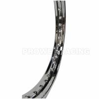 China Silver Steel Motorcycle Chroming Wheel Rim 32 Holes Superior Performance for sale