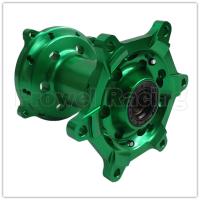 China Replace/Repair Motorcycle CNC Green Front Rear Wheel Hubs Set For KX250 06-08 19-20 KX250F KX450F 06-18 for sale