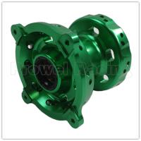 China Replace/Repair Motorcycle CNC Green Front Rear Wheel Hubs Set For KX250 06-08 19-20 KX250F KX450F 06-18 for sale