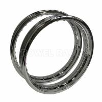 China Steel Motorcycle Wheel Rims 2.15x18 Chrome Steel Rim for sale