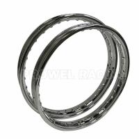 China 1.60x18 Stainless Steel Motorcycle Spoke Wheel Rim In Silver for sale
