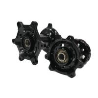 China Black Customized Motorcycle CNC Alloy Hubs with Machining Lathing CNC and OEM Service for sale