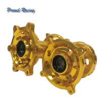 China Orange Lightweight CNC Billet Motorcycle Wheel Hubs for Suzuki RMZ50 450 Replace/Repair for sale