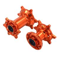China Precision CNC Machined Orange MX Front Rear Wheels Hubs Set for KTM 125-530 2003-2017 for sale