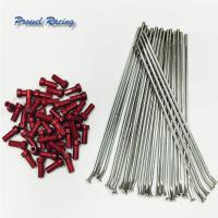 China Stainless Steel Spokes and Gold Alloy Nipples for Motorcycle Repair/Replacement for sale