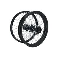 China Custom Logo 17 Inch Black Motorcycle Wheels  Replacement Parts for sale