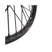 China Customized 18 inch Anodization Black Aluminum Alloy Motorcycle Wheel Rims and Wheel Sets for sale