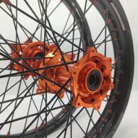 China Replace/Repair Anodizing Black 21/18 Enduro Wheels for KTM EXC 125-530CC 2003-2023 for sale