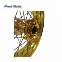 China Supermoto 17 inch Aluminium Alloy Motorcycle Spoke Wheels Sets with Aluminum 6061 T6 for sale