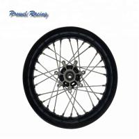 China Customized Aluminum 6061 T6 Black Motorcycle Wheel Set 1.85x14 for Off-Road Bike for sale