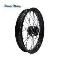 China Black Rim 1.60x14'' Motorcycle Alloy Wheels for Pitbikes Aluminum 6161-T6 Material for sale