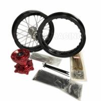 China Black Rim 1.60x14'' Motorcycle Alloy Wheels for Pitbikes Aluminum 6161-T6 Material for sale