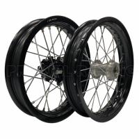 China Black Rim 1.60x14'' Motorcycle Alloy Wheels for Pitbikes Aluminum 6161-T6 Material for sale