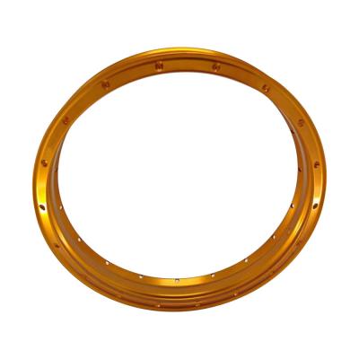 China Replace Your Old Wheels with 2.15x18 H-Shaped Retro Gold Orange Motorcycle Alloy Wheels for sale