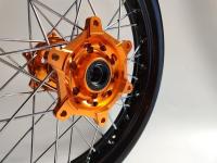 China 2.50-17 and 3.00x17 inch Motorcycle Alloy Spoked Wheels for SX250 Customized Design for sale