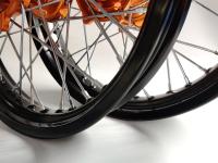 China 2.50-17 and 3.00x17 inch Motorcycle Alloy Spoked Wheels for SX250 Customized Design for sale