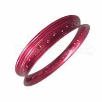 China Red Polishing Motorcycle Aluminium Alloy Wheel Rim 2.50x17 for Durable and Performance for sale