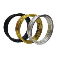 China 4.25 X 17 Inch Bright Black Motorcycle Aluminum Alloy Rims for Supermoto Customization for sale
