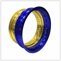 China Supermoto Motorcycle Aluminum Alloy Wheel Rims in Gold Paint for MT 2.50-17 Sale for sale