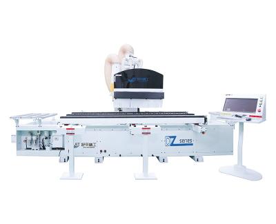 China 4 Sided Cutting Wpc Door Production Line Wooden Door Manufacturing Machine for sale