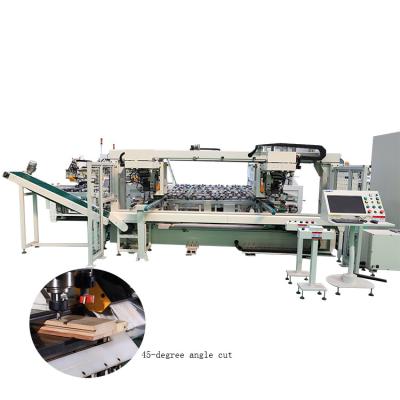 China Fully Automated WPC Wood Door Cutting Machine with 3000rpm Speed and PLC Control System for 80mm Max Cutting Thickness for sale