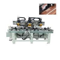 China Lock Hinge WPC Wood Door Frame Making Machine Multi Axis Synchronous for sale