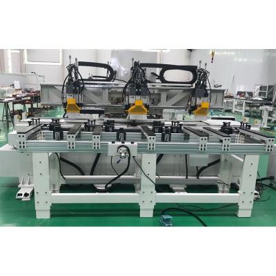 China riple-Head Door Pocket Lock Tongue & Hinge Slot Processing Machine for sale