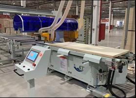 China Automated Four-Sided Saw Cutting Center for High-Precision Machining with Servo-Controlled Positioning and Automated Material Handling for sale
