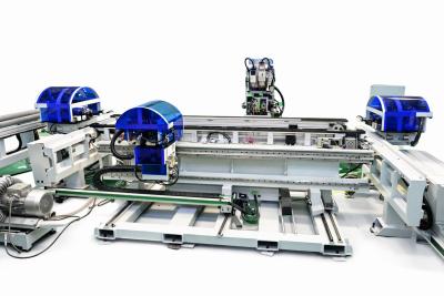 China DXJ Multifunctional Machining Center for Door Leaf | Lock Hole Hinge Door Closer & Hanging Wheel Slots for sale
