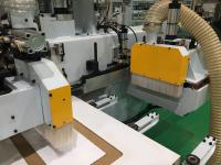 China CNC Wood Door Machine with ±0.1mm Processing Accuracy 18-80mm Sawing Thickness Range and 6000-24000 RPM Spindle Speed for sale