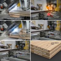 China High-Speed Rack Pinion Wood Door Cutting Machine 3000mm Max Cutting Length for sale