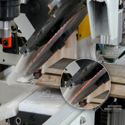 China INOVANCE Controlled Wood Door Cutting Machine For Stable Long-Term Operation for sale