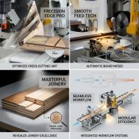 China Self-Developed PLC Wood Door Cutting Machine With Touchscreen Auto Calibration for sale