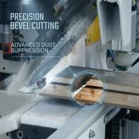 China Self-Developed PLC Wood Door Cutting Machine With Touchscreen Auto Calibration for sale