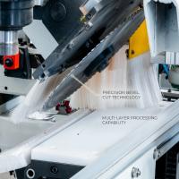 China PVC Composite Door Cutting Machine Four-Sided Squaring Center For Panel Doors for sale