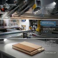China Heavy-Duty 3000kg Wood Door Cutting Machine With Anti-Vibration Machine Frame for sale