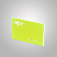 China Tansparent Fluorescent Green Thin Flexible Plastic Glass Sheet Custom Cut Plexiglass for sale