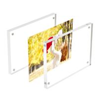 China Plastic Acrylic Waterproof Clear Acrylic Photo Frame 4x6 Inch 10+10mm for sale