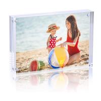China Transparent Crystal Custom Acrylic Fabrication 20mm Acrylic Photo Frame for sale