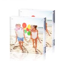 China A4 Perspex Frame Transparent Acrylic Block Photo Frame for sale