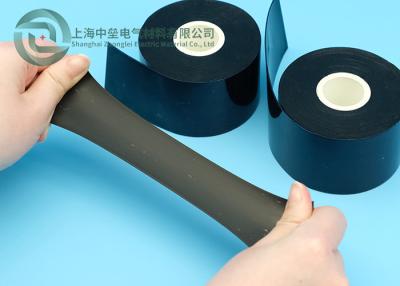 China 2Inch Width Black Water-proof Sealing Self-stick Silicone Tape for Pipeline Emergency Repairs for sale