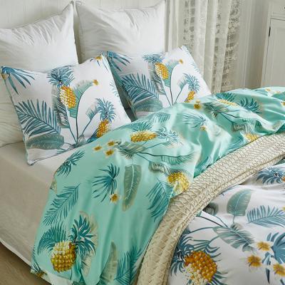 China Oasis 2021 Top Sateen Bedding Duvet Cover Floral Design Printed Brand 3 pcs Duvet Cover Set for sale