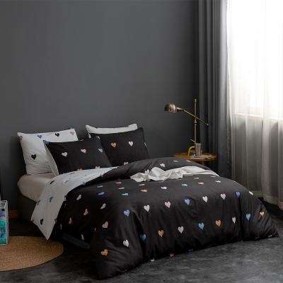 China 100% polyester Sheet Set Bedding Duvet Cover 4 piece Fitted Sheet Cheap Hotel Duvet Cover bed Sheet Sets for sale